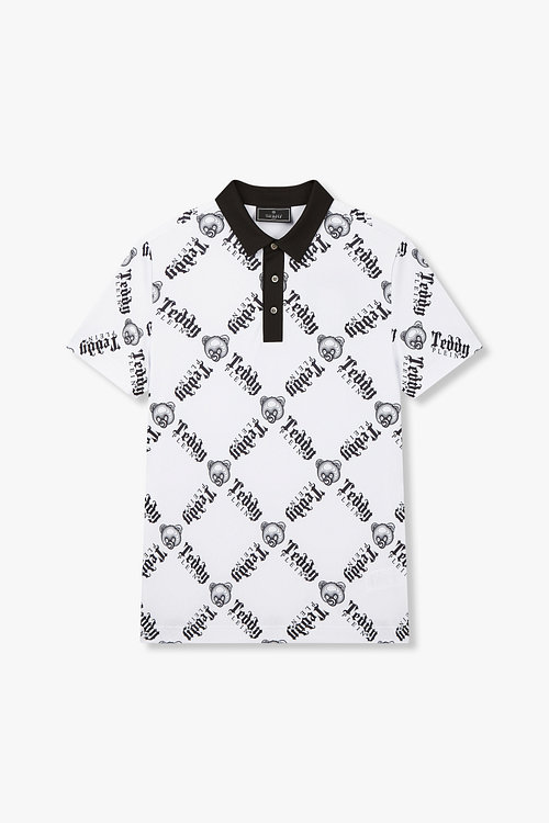 Philipp Plein Golf필립플레인 골프 Men 테디 모노그램 폴로 셔츠 Sivillage 에스아이빌리지
