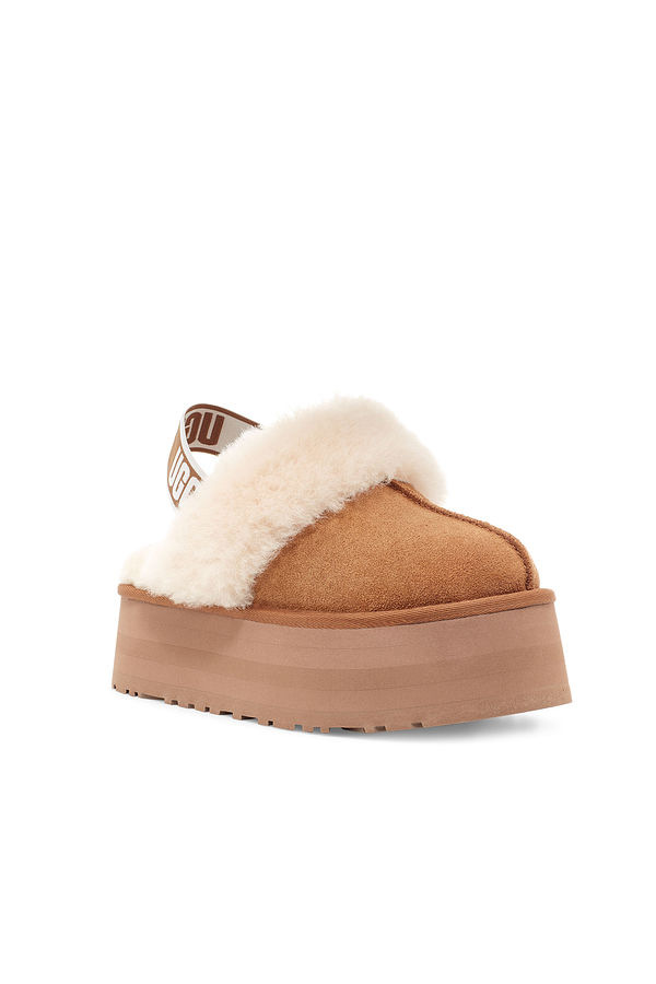Ugg어그 Women Ugg 로고 밴딩 퍼 카라 플랫폼 샌들 펀케트 Sivillage 에스아이빌리지