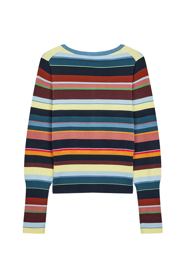 Paul Smith폴스미스 Ps Paul Smith 여성 스트라이프 코튼 U넥 니트 Sivillage 에스아이빌리지