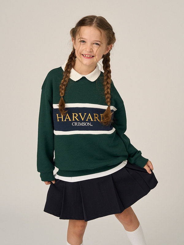 HARVARD KIDS(하버드 키즈) 빅 로고 맨투맨_B4F107 | S.I.VILLAGE (에스아이빌리지)