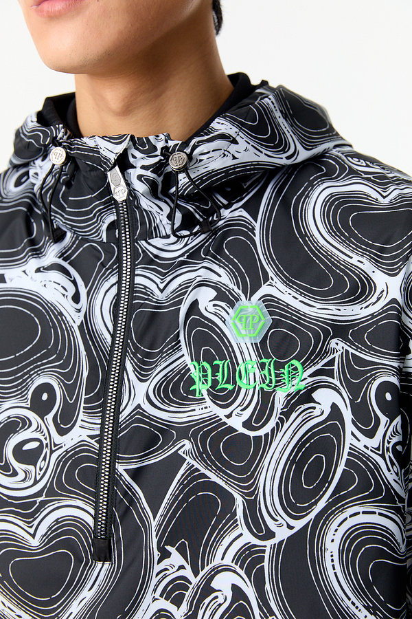 Philipp Plein Golf필립플레인 골프 Men 테디 하프 집업 후디드 아노락 Sivillage 에스아이빌리지