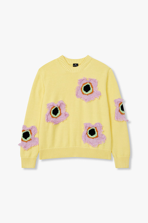 Paul Smith폴스미스 Ps Paul Smith 여성 플로럴 포인트 코튼 니트 Sivillage 에스아이빌리지