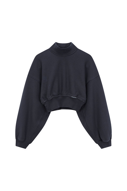 Alexanderwang알렉산더왕 미니 로고 라벨 크롭트 맨투맨 Sivillage 에스아이빌리지