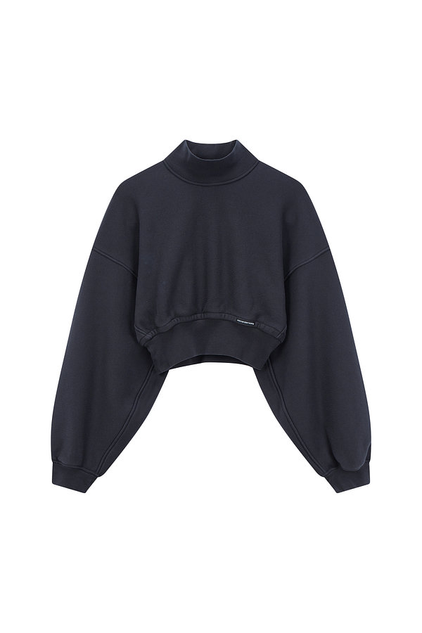 Alexanderwang알렉산더왕 미니 로고 라벨 크롭트 맨투맨 Sivillage 에스아이빌리지