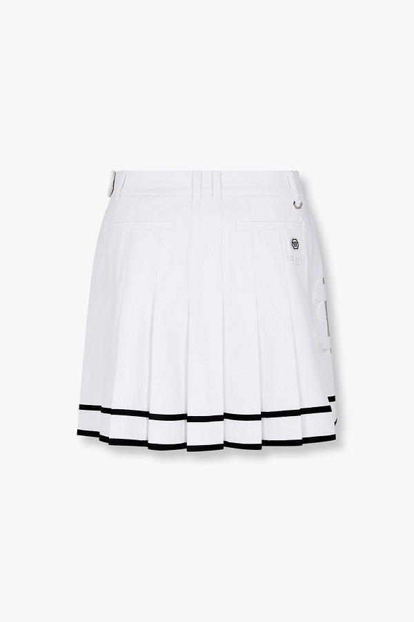 Philipp Plein Golf필립플레인 골프 Women 헥사 빅 로고 플리츠 스커트 Sivillage 에스