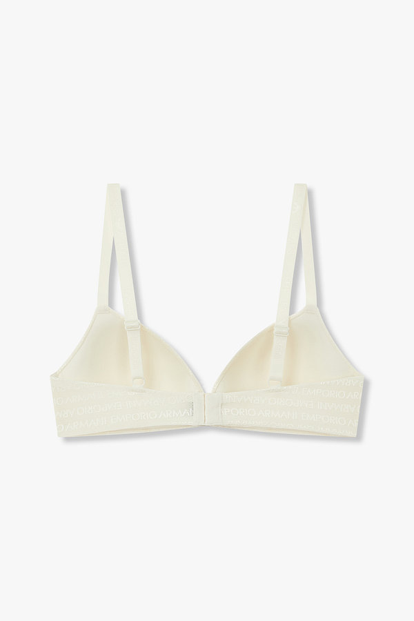 Emporio Armani Underwear엠포리오 아르마니 언더웨어 여성 로고 패턴 패디드 트라이앵글 브라 Si